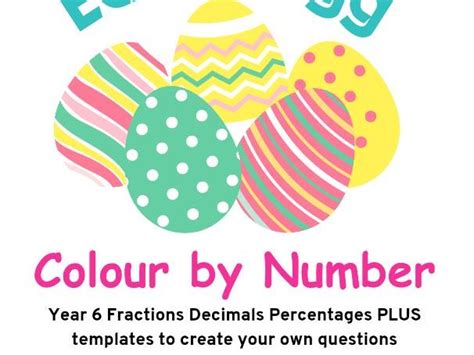 Y6 Easter Fraction Decimal Percentages Teaching Resources