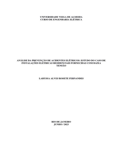 Monografia Laryssa Alves Rosete Fernandes Pdf