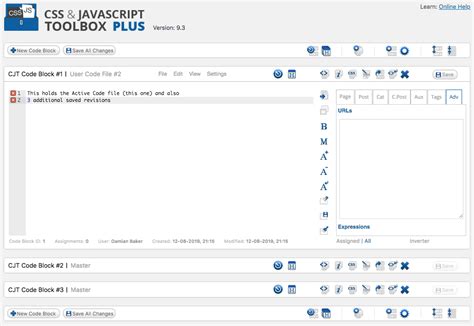 Code Files And Revisions Css And Javascript Toolbox
