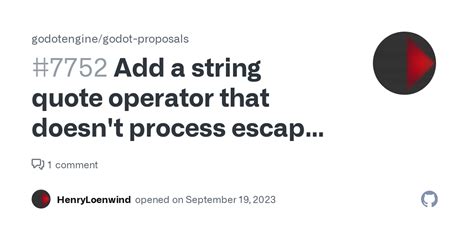 Add A String Quote Operator That Doesnt Process Escape Characters Eg For Regex Use · Issue