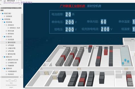 企业能源资源监控后台管理系统axure原型模板 Axurehub产品原型资源站