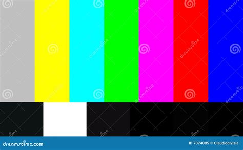 Color Bars Stock Illustration Illustration Of White Monitor 7374085