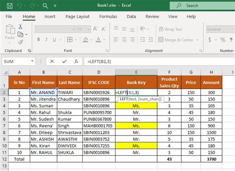 Left Formula In Excel Best Formula For Slicing Strings 25
