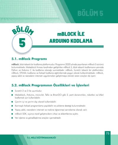 BÖLÜM mblock İLE ARDUINO KODLAMA mblock Programı mblock Programının