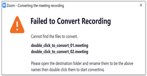 Fix Zoom Failed To Convert Recording Error Technipages