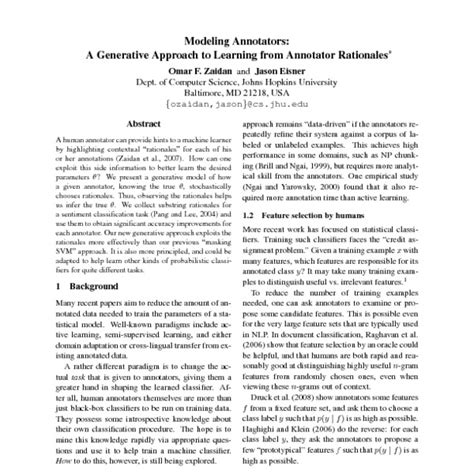 Modeling Annotators A Generative Approach To Learning From Annotator