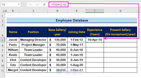 how to create an employee database in excel 5 easy steps