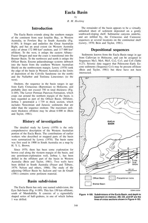 Pdf Eucla Basin