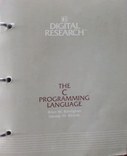 C Programming Language Di Kernighan Brian W Ritchie Dennis M AbeBooks