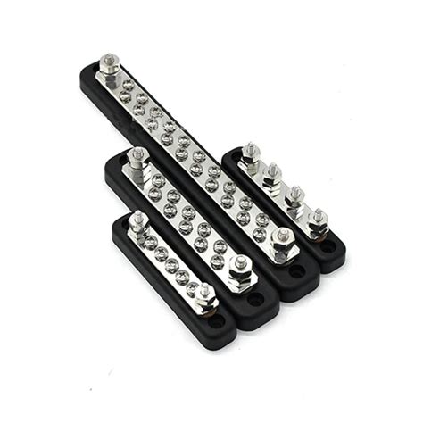 Auto Marine Negative Bus Bar DC 150A 48V DC Power Distribution Bus Bar 4 5 10 20 Way Terminal