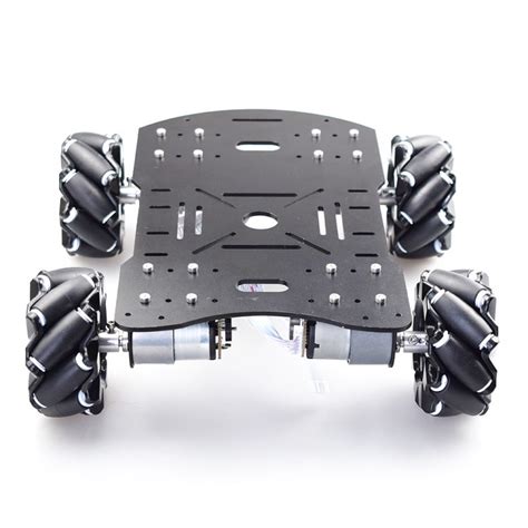 4wd 60mm mecanum wheel robot car chassis kit w mg513 encoder motor for