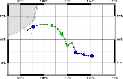 Digital Typhoon Typhoon 199812 Chip Detailed Track Information