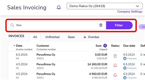 Sales Invoicing Easor Help Fi