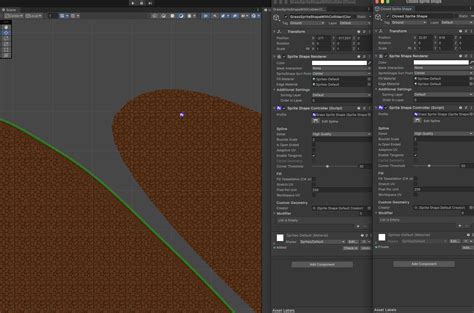 Spriteshape Does Not Display Edge Material Unity Engine Unity