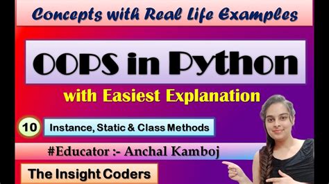 Types Of Methods Instance Methods Static Methods Class Methods