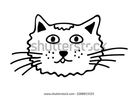 Hand Drawn Cat Muzzle Clipart Cute Stock Vector Royalty Free 2288815525 Shutterstock