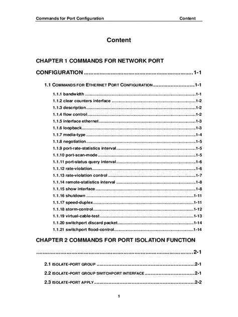 Fillable Online CHAPTER COMMANDS FOR NETWORK PORT Fax Email Print PdfFiller
