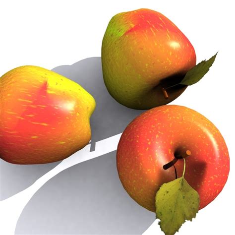3d model of apple shader