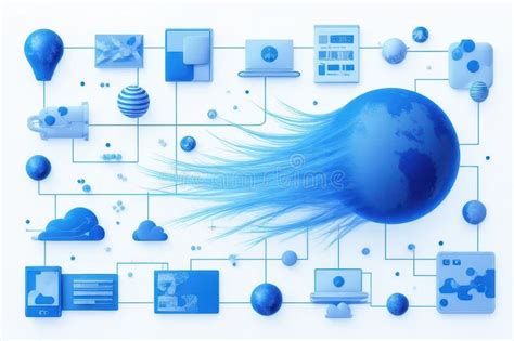 High Speed Internet Visualization Stock Illustration Illustration Of Flow Technology 375937774