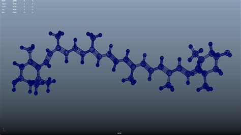 Zeaxanthin Structure Model Turbosquid 2207015