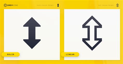 Resize Height Icon Solid CoreUI Icons SVG JavaScript TypeScript