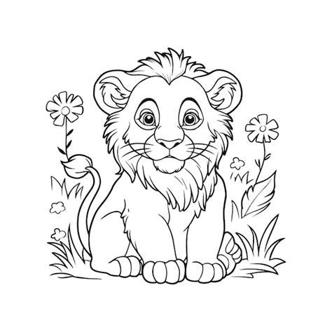 Иллюстрация на векторной странице книги для окрашивания с генеративной Ai Премиум Ai