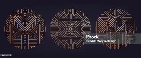 아르데코 프레임 Adges 고급 제품에 대한 추상 기하학적 디자인 템플릿의 벡터 세트 선형 장식 구성 빈티지 포장 브랜딩 장식