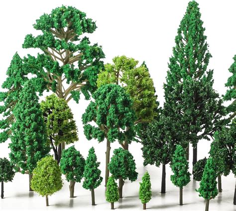 35 Pieces Model Trees 12 63 Inch Mixed Model Tree Train Scenery Architecture Trees Fake Trees