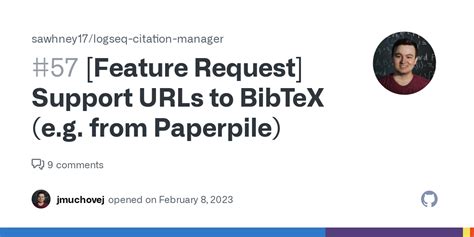 Feature Request Support Urls To Bibtex Eg From Paperpile · Issue 57 · Sawhney17logseq