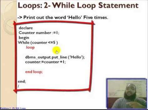 69 Oracle PL SQL Loops While Loop تعليم أوراكل YouTube