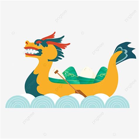 드래곤 보트 축제 평면 디자인 Zongzi를 가져와 종지 삽화 단오 Png 일러스트 및 벡터 에 대한 무료 다운로드 Pngtree 보트 축제 용