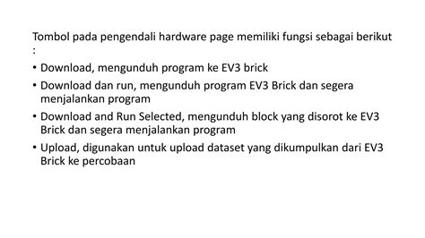 Menjalankan Lego Mindstorms Education Ev3pptx
