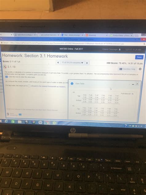 Solved 126 Am Mat200 Online Fall 2017 Homework Section 3 1