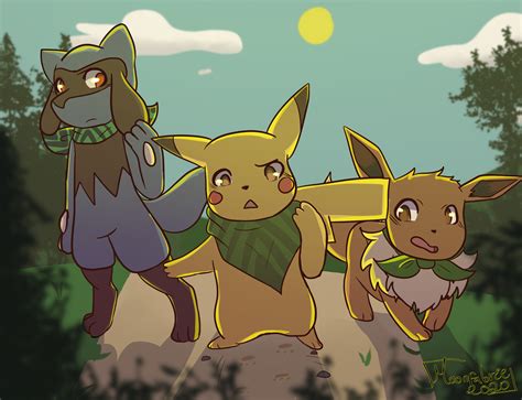 Eevee And Pikachu Pokemon Mystery Dungeon