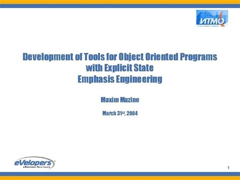 Uni Mod Development Of Tools For Object Oriented