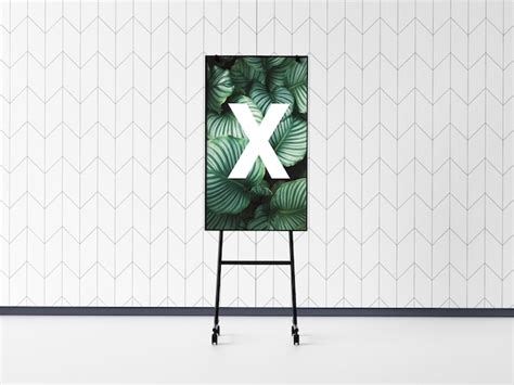 사무실 플립 차트 모형 프리미엄 Psd 파일