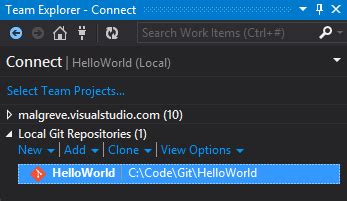 Cloning Getting Code From Git Repository To Visual Studio