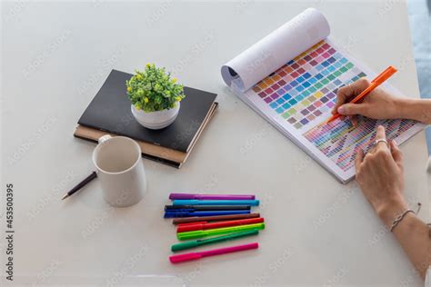 Young Designers Are Choosing Color Schemes To Use In Their Ux Ui Website Design And Working With