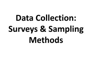 PPT Comprehensive Guide To Sampling And Data Collection Techniques PowerPoint Presentation