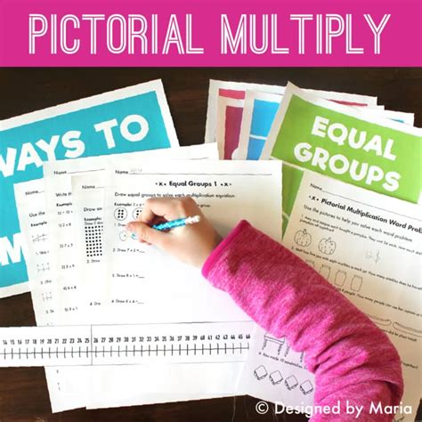 3rd Grade Pictorial Multiplication Arrays Skip Counting Equal Groups