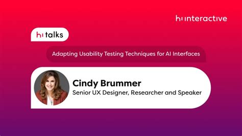 Hi Interactive On Linkedin Hitalks Usabilitytesting Aiinterfaces