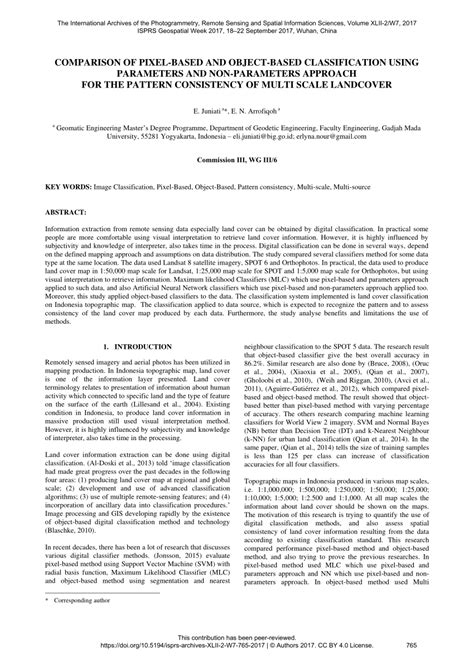 Pdf Comparison Of Pixel Based And Object Based Classification Using