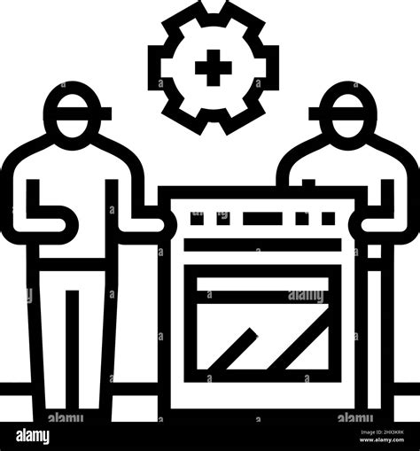 Appliance Installation Line Icon Vector Illustration Stock Vector Image And Art Alamy
