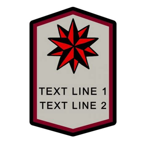 Nautical Star Hexagon Military Patch Build Your Patch Custom Patches Online Design Your