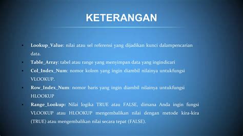 Ms Excel Vlookup Dan Hlookuppptx