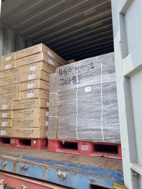 본사 만선리 컨테이너창고 파렛트 보관 작업 주타로 창고갤러리