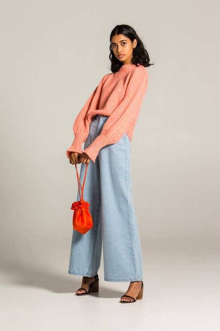 Ruby Ruby Matilda Sweater In Melon On Designer Wardrobe