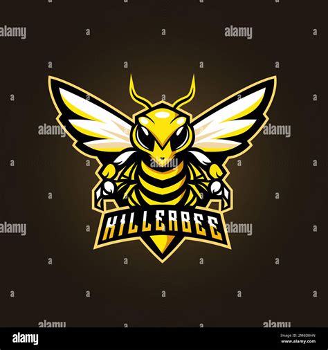 Angry Bee Esport Logo Character Stock Vector Image And Art Alamy