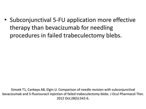 Managing The Failing Bleb Ppt