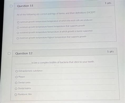 Solved All Of The Following Are Correct Pairings Of Terms